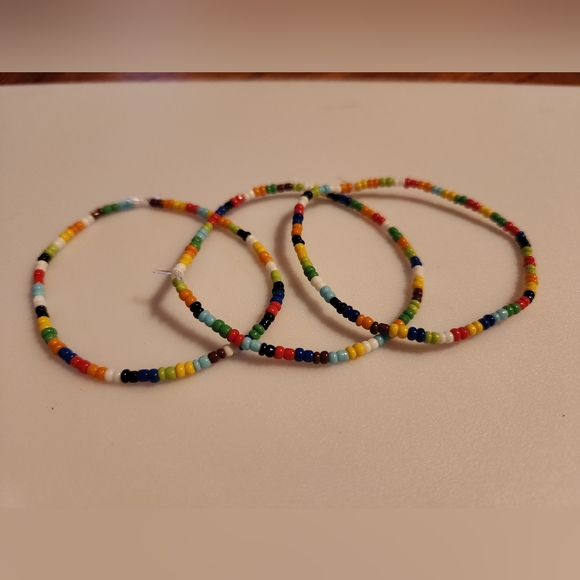 Hand Crafted | Jewelry | Handmade Multicolored Mini Sead Bead Bracelet ...